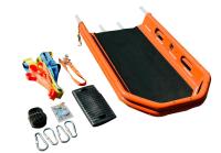 China ABS Detachable Hanging Basket Stretcher Reinforced Tubes For First Aid Air for sale