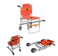 China Emergency Aluminum Alloy Stair Chair Stretcher Evacuation Foldaway Lifting Wheelchair for sale