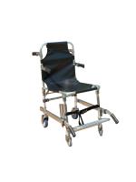 China Foldable Thickened Aluminium Alloy Stair Stretcher With PVC Fabric 4 Wheels And 6 Handles for sale