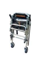 China Foldable Thickened Aluminium Alloy Stair Stretcher With PVC Fabric 4 Wheels And 6 Handles for sale