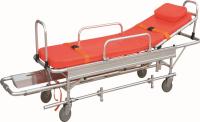 China Aluminum Alloy Foldable Wide Edge Low Position Ambulance Stretcher  Rescue Trolley for sale