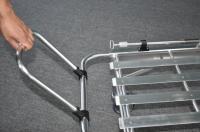 China Aluminum Alloy Foldable Wide Edge Low Position Ambulance Stretcher  Rescue Trolley for sale
