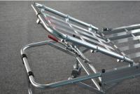 China Aluminum Alloy Foldable Wide Edge Low Position Ambulance Stretcher  Rescue Trolley for sale