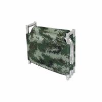 China Two Wheels Two Supporting Legs Four Folde Stretcher Trolley 1200D Camouflage Oxford Leather for sale