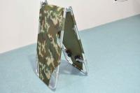 China Two Wheels Two Supporting Legs Four Folde Stretcher Trolley 1200D Camouflage Oxford Leather for sale