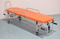 China 159Kg 55cm Foldable Stainless Steel Stretcher Trolley With Wheels Transfer Patient for sale