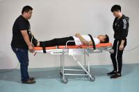 China 1.96M Self Loading Folding Ambulance Stretcher Cum Wheelchair, Aluminum for sale