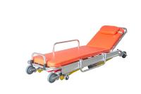 China Emergency Medical Loading Folding Ambulance Stretcher With Aluminum Alloy Railing for sale