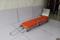 China aluminum alloy ambulance stretcher trolley manual emergency stretcher cart for patient transport  With 6 Wheels for sale
