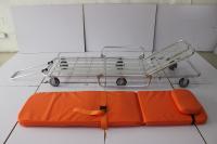 China 190 X 55 X 92CM Folding Ambulance Stretcher Trolley 40kg Height Adjustable Automatic Boarding for sale