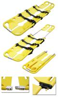 China 7kg ,162cm Aluminum Folding Stretcher Multifunctional Medical Lightweight Portable Folding Scoop Stretcher for sale