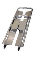 China 60mm Hospital Folding Scoop Stretcher Trolley Manual Power 180 Deg Adjustable for sale
