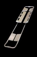 China 60mm Hospital Folding Scoop Stretcher Trolley Manual Power 180 Deg Adjustable for sale