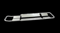 China 60mm Hospital Folding Scoop Stretcher Trolley Manual Power 180 Deg Adjustable for sale