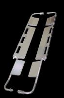 China 60mm Hospital Folding Scoop Stretcher Trolley Manual Power 180 Deg Adjustable for sale