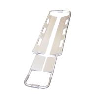 China Aluminum Alloy Medical Folding Scoop Stretcher Transport White 44cm 60cm for sale