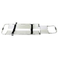 China Aluminum Alloy Medical Folding Scoop Stretcher Transport White 44cm 60cm for sale