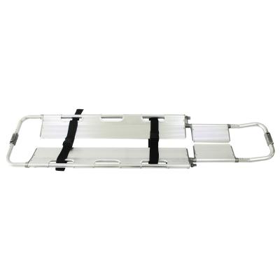 China Aluminum Alloy Medical Folding Scoop Stretcher Transport White 44cm 60cm for sale