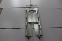 China Aluminum Alloy Medical Folding Scoop Stretcher Transport White 44cm 60cm for sale