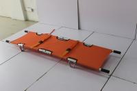 China 208CM Medical Equipment Portable Ambulance Double Folding Stretcher 4.7KG for sale