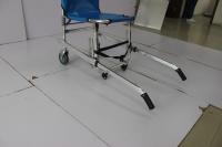 China 20in Wheeled Steps Manual Stair Climbing Wheelchair Stretcher Without Armrests for sale
