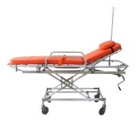 China Adjusted 75in 60 Deg Hospital Patient Stretcher Transport Trolley Non Magnetic Cart for sale