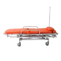 China Adjusted 75in 60 Deg Hospital Patient Stretcher Transport Trolley Non Magnetic Cart for sale