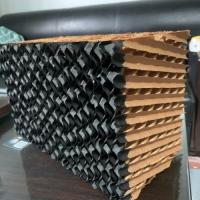 China 95 GSM Black Coated Evaporative Cooling Pad for Greenhouse and Poultry Farm - 100mm Thickness with 7090/7060/5090 Models for sale
