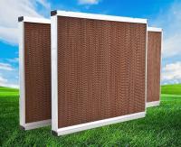 China 7090 Honeycomb Cooling Pad 10mm Thickness with PVC Frame for Greenhouse and Poultry Farm Evaporative Cooling Systems for sale