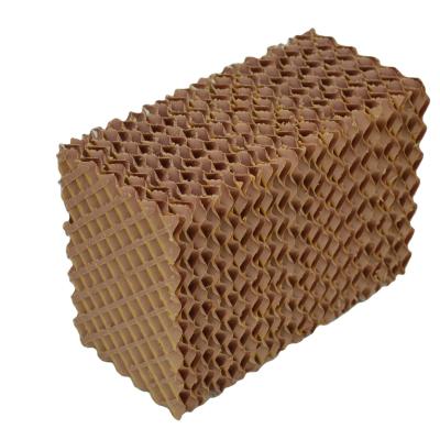 China Kraft Paper Honeycomb Cooling Pad 7090/7060/5090 Models with 7mm Flute for Greenhouse and Poultry Farm Ventilation for sale