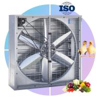 China Industrial Wall Mounted Exhaust Fan 380V 750W for Poultry Farm Greenhouse Ventilation with Shutter for sale