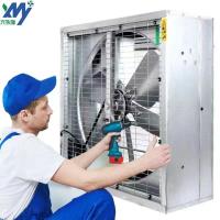 China Industrial Heavy Duty Exhaust Ventilation Fan 380V 370W for Chicken House Poultry Farm for sale