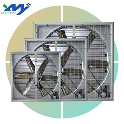 China Galvanized Sheet Hammer Exhaust Fan 50 Inch 380V for Greenhouse Warehouse Air Cooling for sale