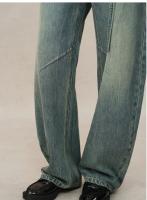 China High-waisted, curved blade-style cut with unique side seam and knee tapering for sale