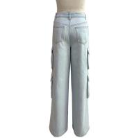 China Wide Leg Fit High Waisted Stretch Jeans For A Flattering Silhouette for sale