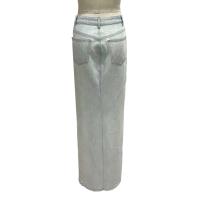 China High Waisted Denim Bottom For A Flattering Elongated Silhouette for sale