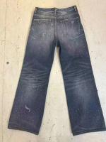China Vintage Inspired Paint Splatter Design Denim Bottom For A Bold Edgy Look for sale