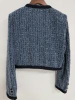 China Classic Loose H Shaped Cut Denim Blazer For A Flattering Silhouette for sale