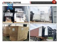 China Low Noise V Bottom Paper Bag Machine Flour Brown Paper Bag Making Machine 380V for sale