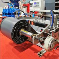 China Automatic Carry Bag Making Machine 220V Plastic Bag Cutting Machine With Auto Belt Conveyor for sale