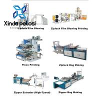 China 180pcs/Min Plastic Zipper Bag Making Machine 220V 50Hz Single Phase for sale