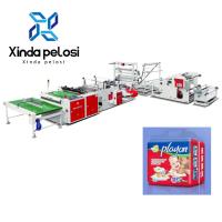 China 150-700MM Cross Handle Diaper Bag Making Machine Soft Loop Handle Bag Making Machine for sale