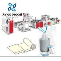 China 220V/380V Drawstring Garbage Bag Making Machine With String Rolling Drawstring for sale