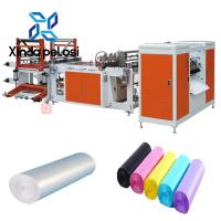 China Double Folding Biodegradable Garbage Bags Manufacturing Machine 150pcs/Min 380v for sale