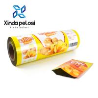 China Custom Printing Plastic Film Roll Packaging For Chips Food Grade Sachet Machine for sale