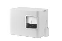 China White / Gray Indoor Cat Litter Box Lightweight  Portability With Effective Odor Control for sale