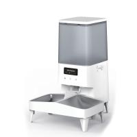 China Custom Smart Home Pet Feeder White Intelligent Automatic Pet Feeder for sale