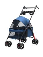 China Large Pet Stroller Customized Color Nylon Dog Jogging Stroller，Puppy Stroller，Pet Gear Pet Stroller for sale