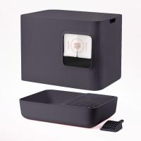 China Sturdy Plastic Open Top Cat Small Box For Effective Odor Control for sale