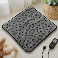 China Heating Pet Warming Mat Indoor Electric Dog Bed Heating Pad With 2 Hour Timer Protection for sale